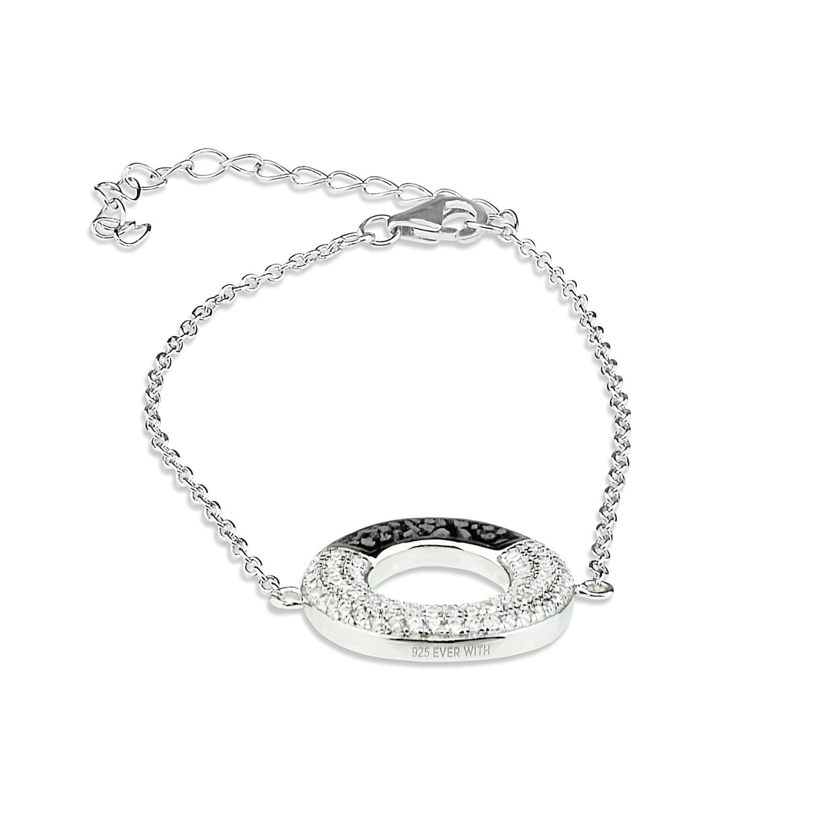 EverWith Ladies Eternal Memorial Ashes Bracelet with Fine Crystals ...