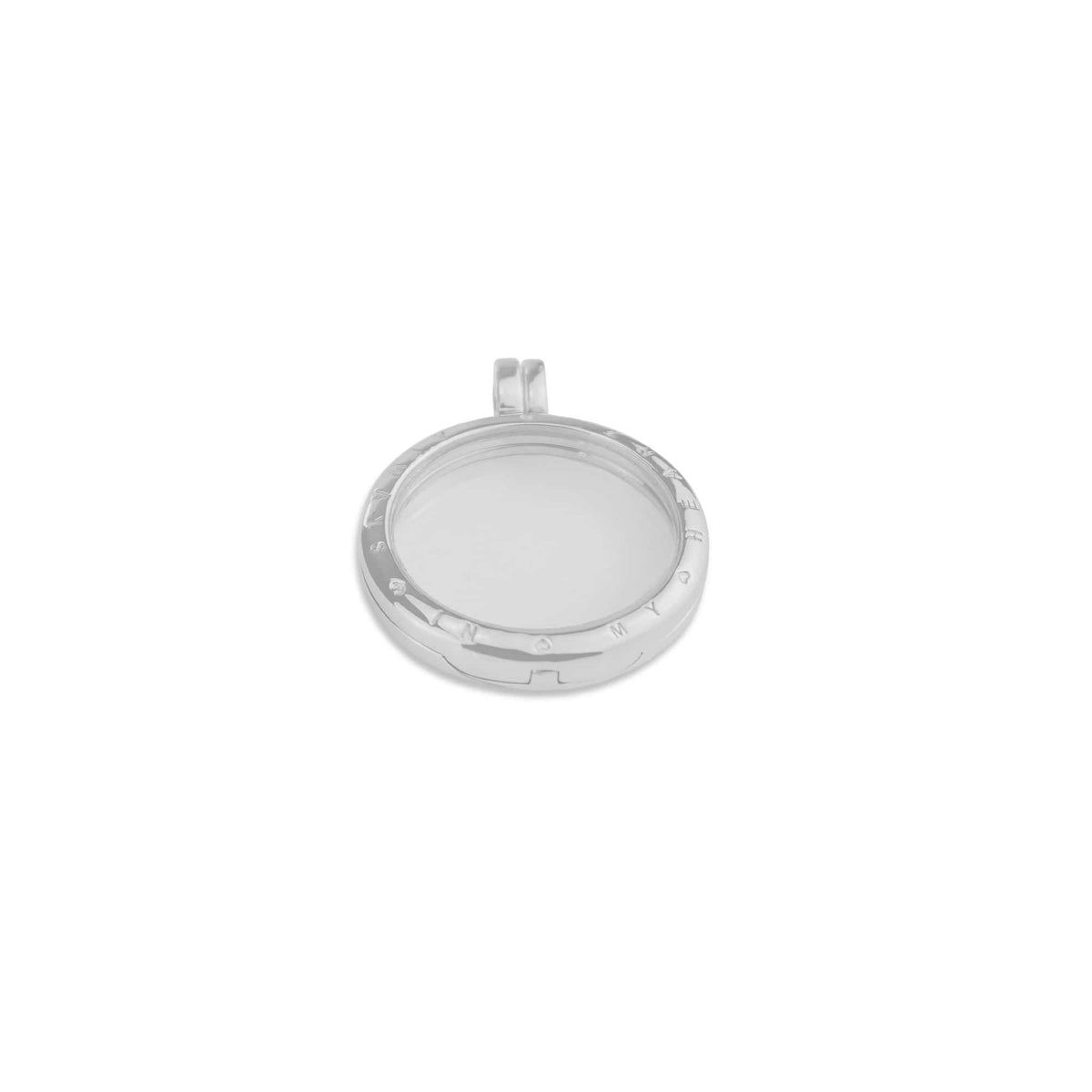 EverWith Small Round Glass Locket Sterling Silver Memorial Ashes Locke ...